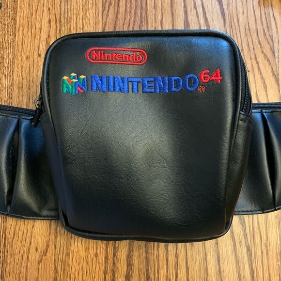 Nintendo | Bags | Vintage Nintendo 64 Black Leather Fanny Pack | Poshmark